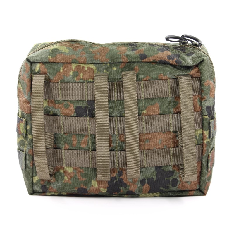 MOLLE accessory bag with 7 liter volume, MOLLE and zipper