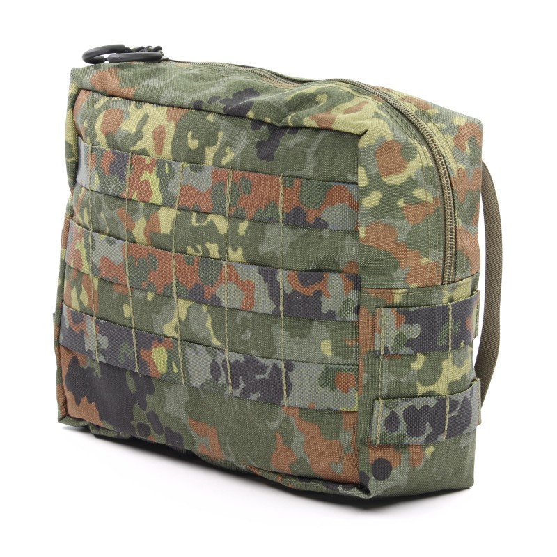 MOLLE accessory bag with 7 liter volume, MOLLE and zipper