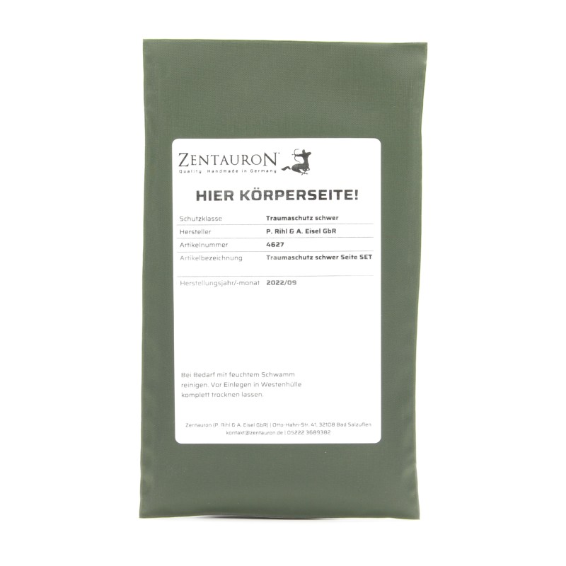 Trauma protection SET for the plate carrier cummerbund