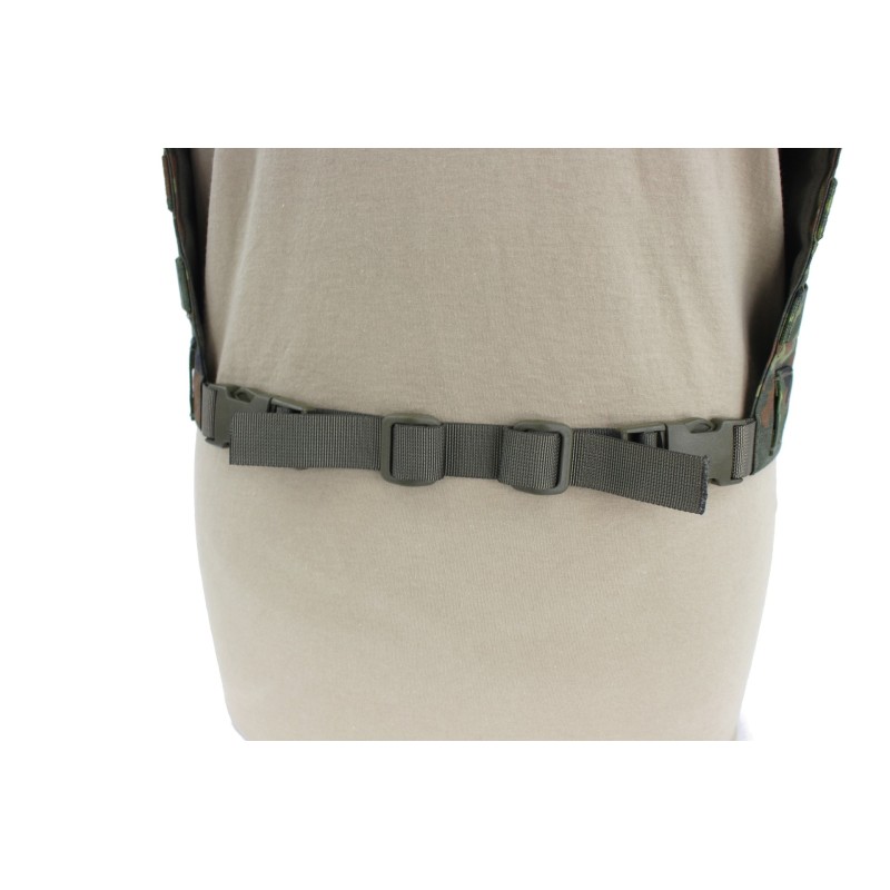 Split Front Chest Rig with MOLLE system for individual outfitting