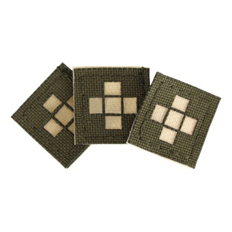 Red cross patch set of 3 in different colors to attach